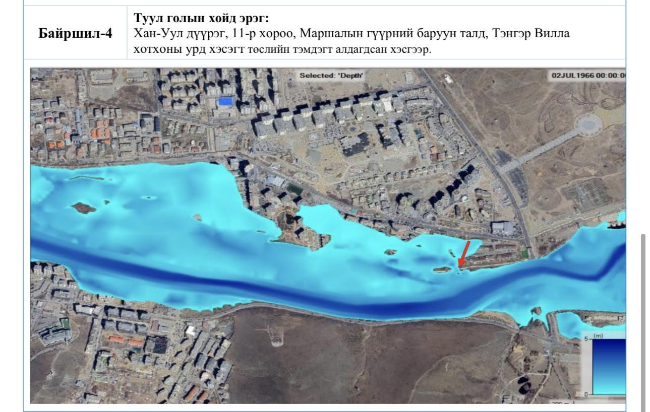 Туул голын эрэг дагуух үерийн эрсдэлтэй зургаан БАЙРШИЛ