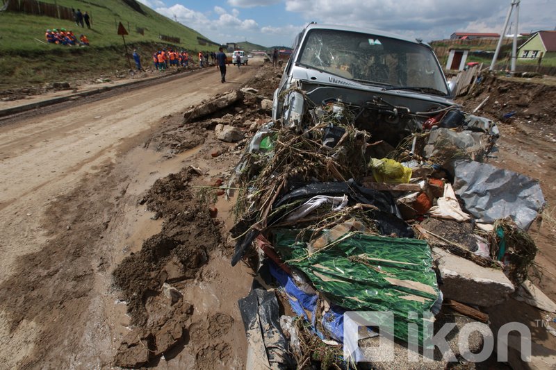 ФОТО Уулын ус үерлэн буусан Дарь Эх Монел орчим дахь өнөөдрийн нөхцөл