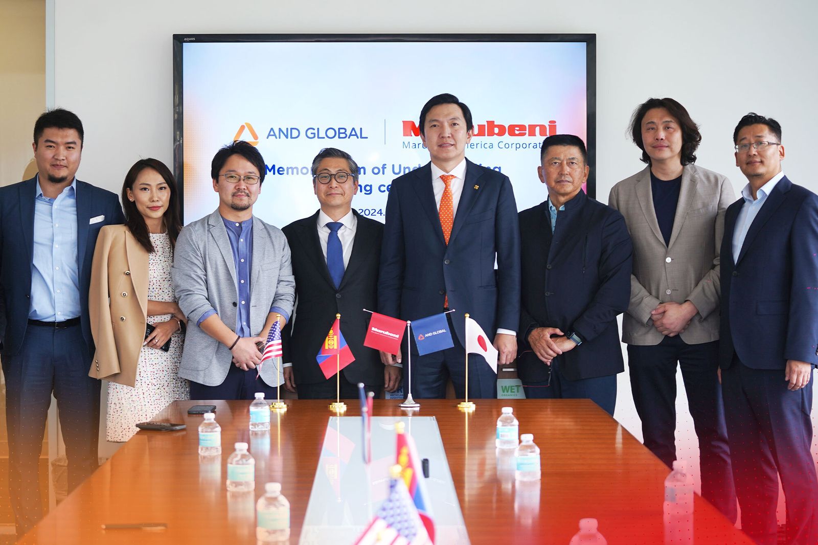 MARUBENI AMERICA КОРПОРАЦ, АНД ГЛОБАЛ ГРУПП-тэй хамтран ажиллах санамж ...